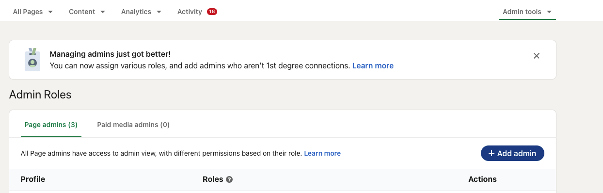 How to Add Admin to LinkedIn Page
